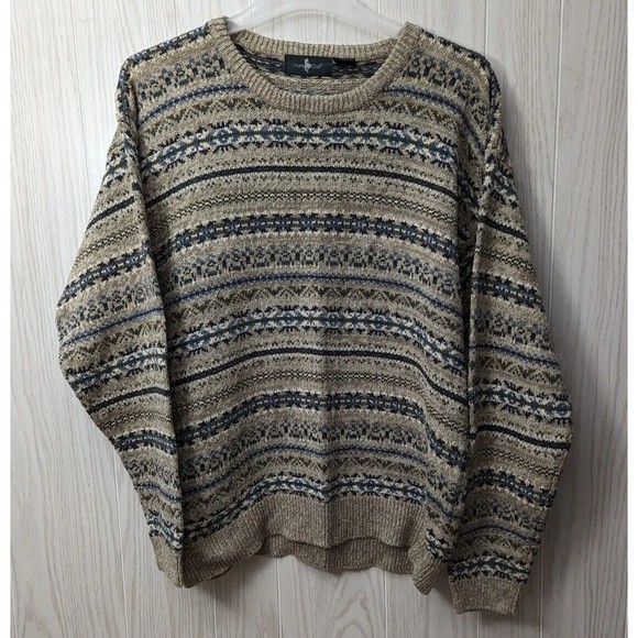 Hunt Club | Sweaters | Vintage 9s Hunt Club Aztec Tribal Western Knit ...